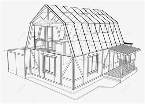 House Sketch Vector Rendering Of 3d Abstract Apartment House Vector Abstract Apartment House