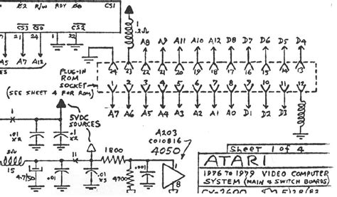 cpu to cartridge pinout for 2600 atari 2600 programming atariage forums