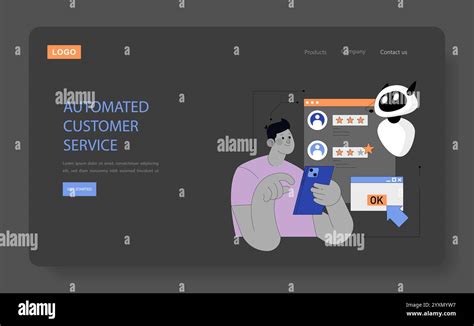 Customer Interaction Automation Concept A Person Engages With A Chatbot On Their Smartphone For