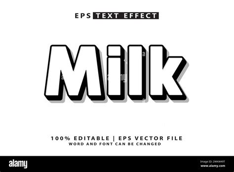 Editable 3d Text Effect Stock Vector Image And Art Alamy