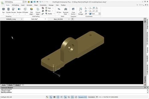 Creating Simple 3d Models With Draftsight