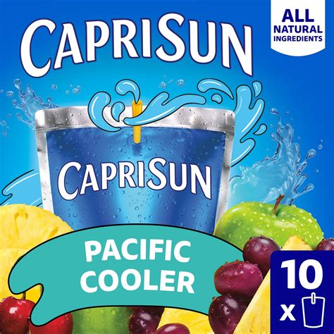 Capri Sun Pacific Cooler Mixed Fruit Juice Box Pouches 10 Ct Box 6 Fl