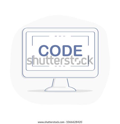 Code Programming Software Development Coding Icon Stock Vector Royalty