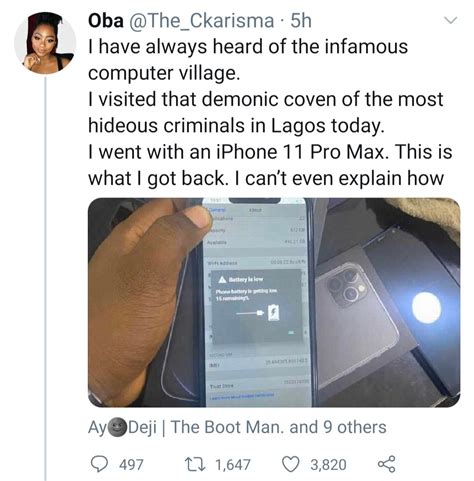 Writer Confused After She Takes IPhone11 Pro Max To Sell In Computer Village But Returns With A