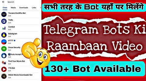 Top130 Most Useful Bots On Telegram Telegram Bots In All Categories