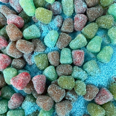 Blue Raspberry Sour Drops Candy Extremely Sour Chewy Candy Viral