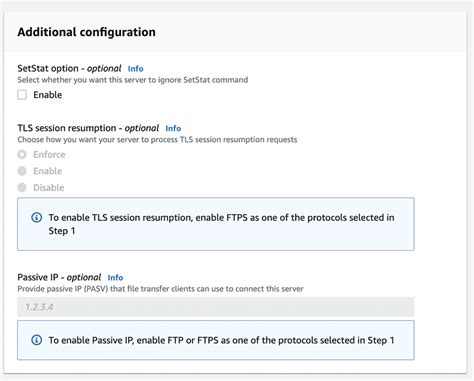Create An SFTP Enabled Server AWS Transfer Family
