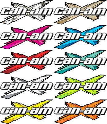 Can Am X Logo Atv Vinyl Vehicle Graphic Utv Decal Canam Trailer