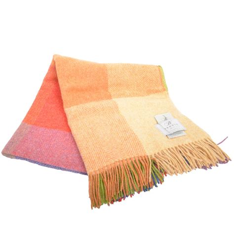 Bronte By Moon Pure New Wool Throws Cushions And Scarves