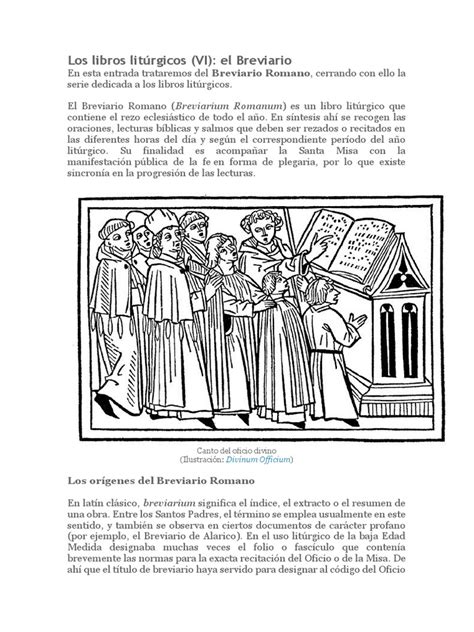 El Breviario Romano Historia Y Uso Pdf Liturgia Catolica Iglesia