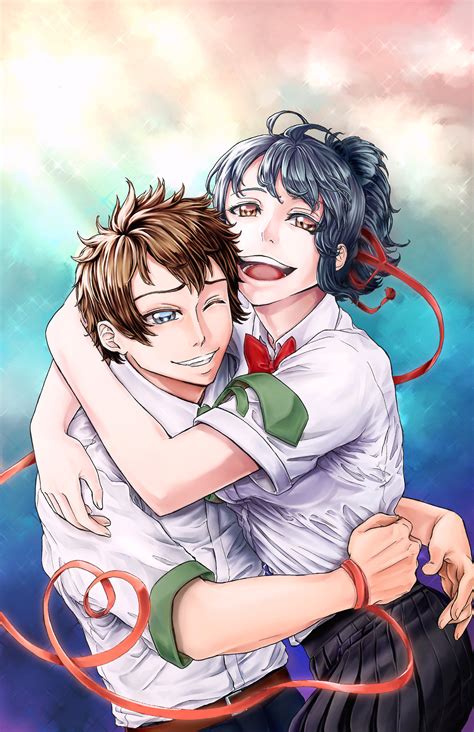 Zhainu Mitsuha And Taki From Kimi No Na Wa Update From