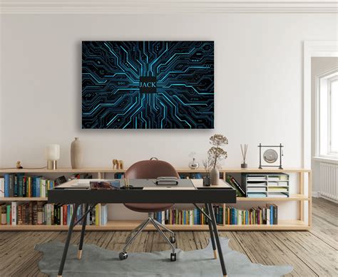 Custom Circuit Board Personalized Chip Wall Art Computer Science T Hardware And Technology