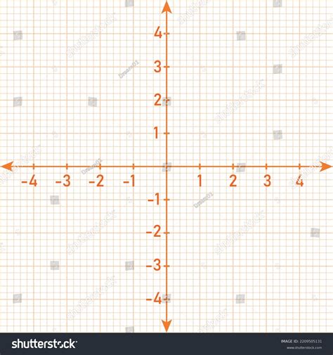 Cartesian Coordinate System Plane Vector Illustration Stock Vector Royalty Free