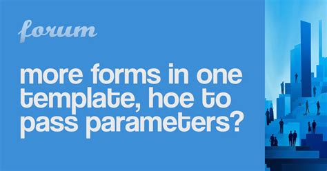More Forms In One Template Hoe To Pass Parameters — Nette Framework Forum