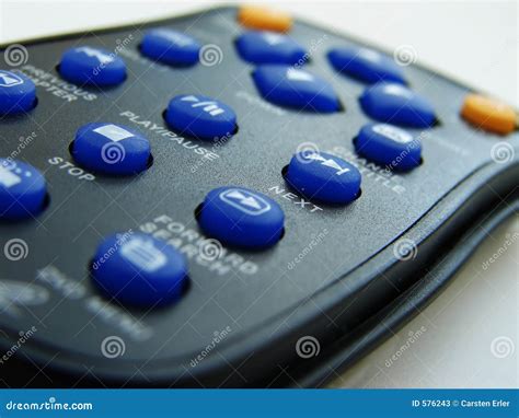 remote control stock image image of stop yellow videorecorder 576243