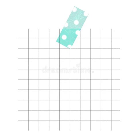 Sticky Note Cute Tape Dotty Back To School Kawaii Cute Note Pastel Colorful Stock Illustration