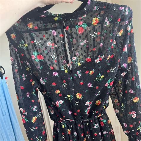 Banana Republic Dresses Banana Republic Black Floral Dress Poshmark