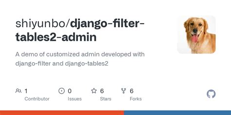 Github Shiyunbodjango Filter Tables2 Admin A Demo Of Customized