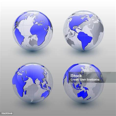 흰색 바탕에 지구 세계의 설정 벡터 0명에 대한 스톡 벡터 아트 및 기타 이미지 0명 3차원 형태 검은색 Istock