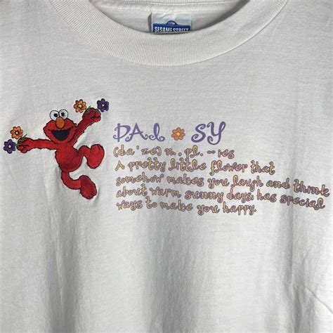 Vintage Vintage Sesame Street Elmo Daisy Definition T… Gem
