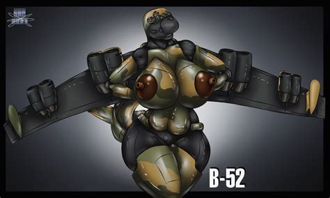 Rule 34 Aeromorph Aircraft B 52 Big Breasts Camouflage Chubby Huge Breasts Living Aircraft