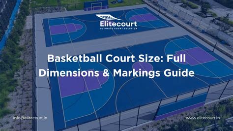 Basketball Court Size Full Dimensions And Markings Guide Elitecourt