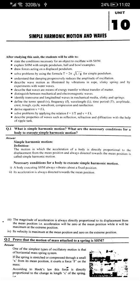 10th Class Physics Solved Notes Offline For Android Download