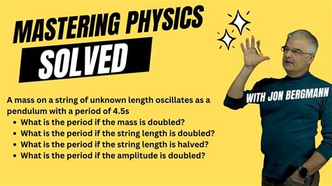Mastering Physics Solved A Mass On A String Of Unknown Length