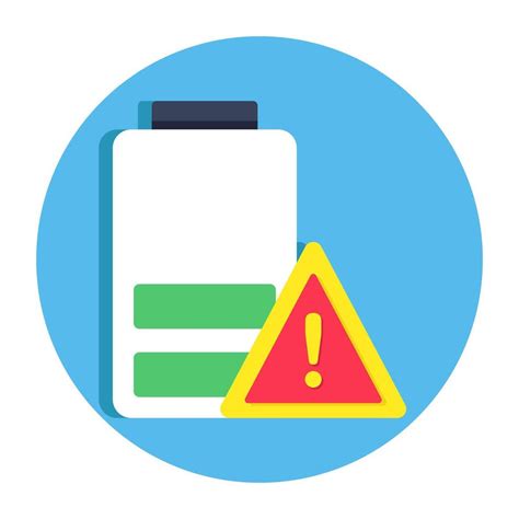 A Flat Design Icon Of Mobile Battery Error 50732550 Vector Art At Vecteezy