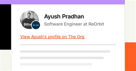 Ayush Pradhan Software Engineer At Reorbit The Org