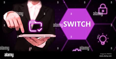 Text Showing Inspiration Switch Concept Meaning Device For Making And