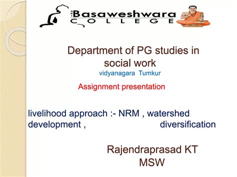 Livelihood Approach Ppt Pptx
