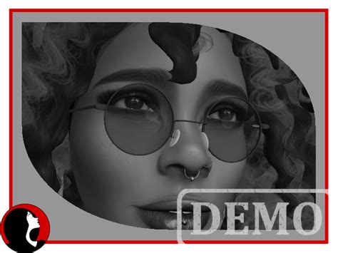Second Life Marketplace Thin Round Glasses Demo