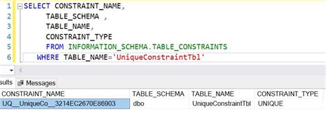 Sql Constraints