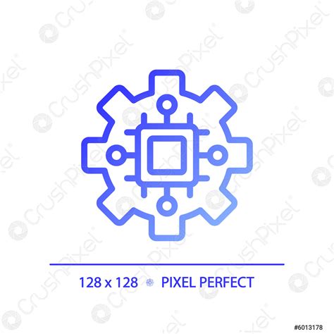 Stem In Technology Pixel Perfect Gradient Linear Vector Icon Stock Vector 6013178 Crushpixel