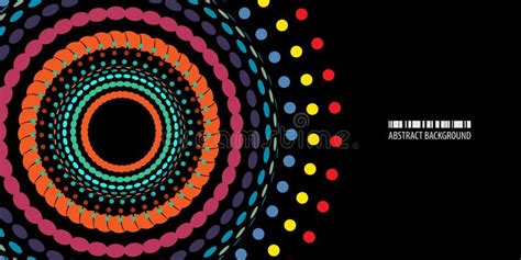 Geometric Colorful Dots Abstract Background Stock Vector Illustration Of Banner Attractive