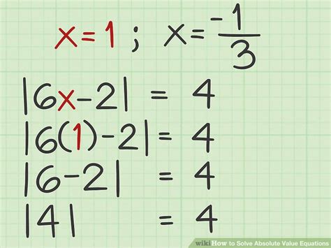 How To Solve Absolute Value Equations 10 Steps With Pictures