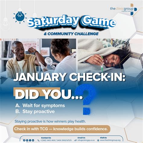 The Clinic January Check In When It Came To Your Health This Month