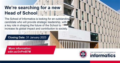 School Of Informatics University Of Edinburgh On Linkedin