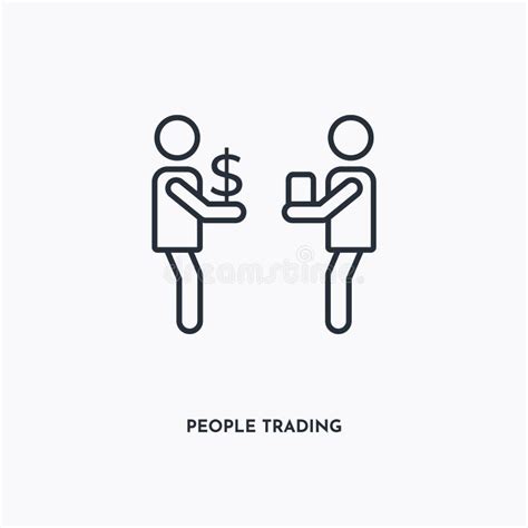 People Trading Drawing