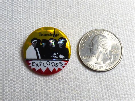 Vintage 80s The Teardrop Explodes Prism Style Pin Button Etsy