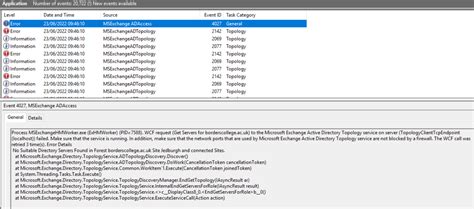 Exchnage 2016 Topology Discovery Failed Microsoft Qanda