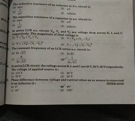 the inductive reactance of an inductor in d c circuit is filo