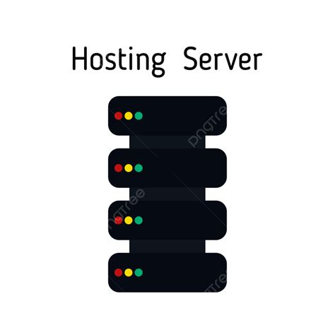 Hosting Server Vector Design Images Hosting Server Icon In Flat Design Information In Flat