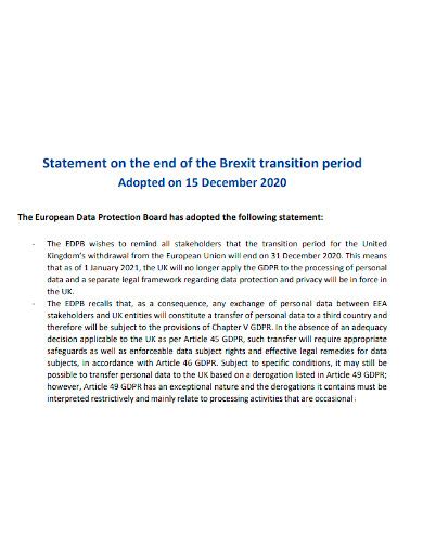 Free 10 Transition Statement Samples Services Sales Thesis