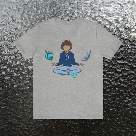 Meditating Coder Girl Programmer T Shirt T For Software Developers