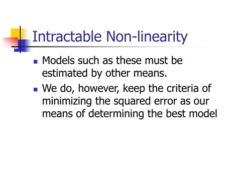 Ppt Non Linear Models Powerpoint Presentation Free Download Id440586