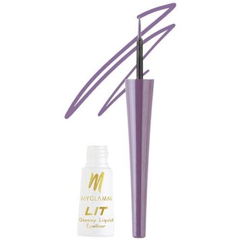 Buy MyGlamm LIT Glossy Liquid Eyeliner Lightweight Water Proof Smudge Proof Online At Best