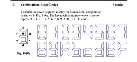solved 9 combinational logic design 7 marks consider the