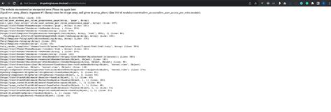 Typeerror Arrayfilter Argument 1 Array Must Be Of Type Array